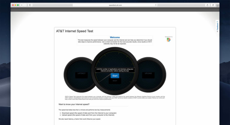 AT&T Speed Test - NetSpeed