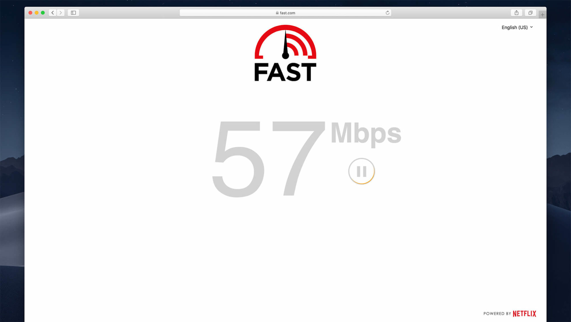 Fast.com - NetSpeed